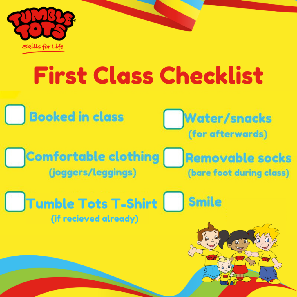First Class Checklist 2022 - Tumble Tots Brighton