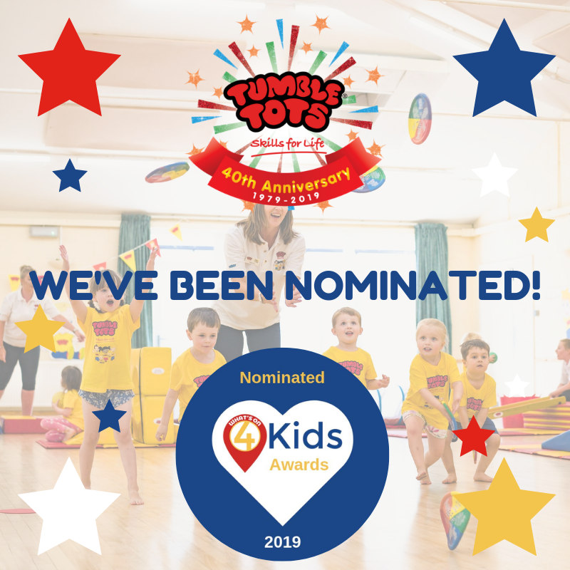 We've been nominated in the What's On 4 Awards! - Tumble Tots Wirral